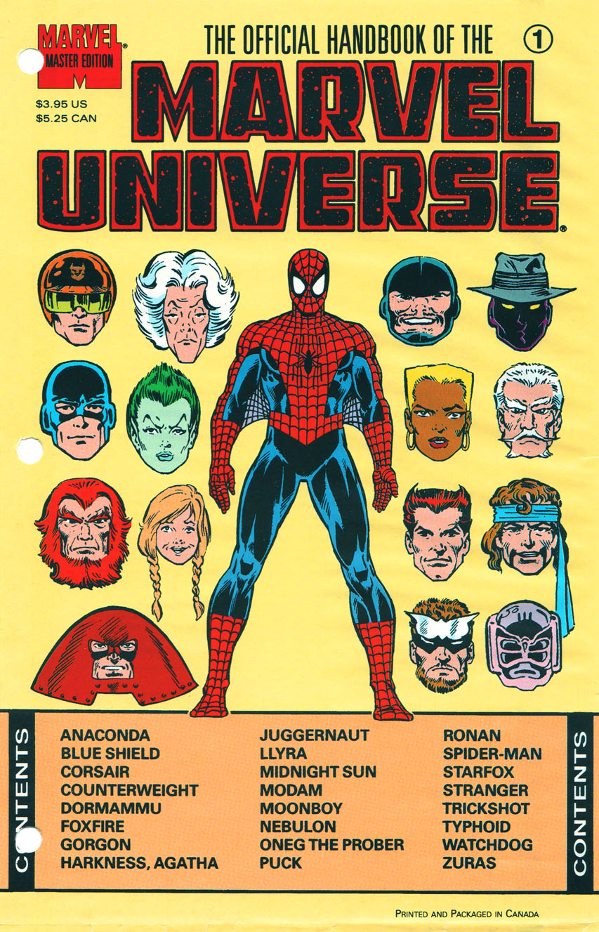 Official Handbook of the Marvel Universe Master Edition Vol 1 1 - Marvel Comics Database