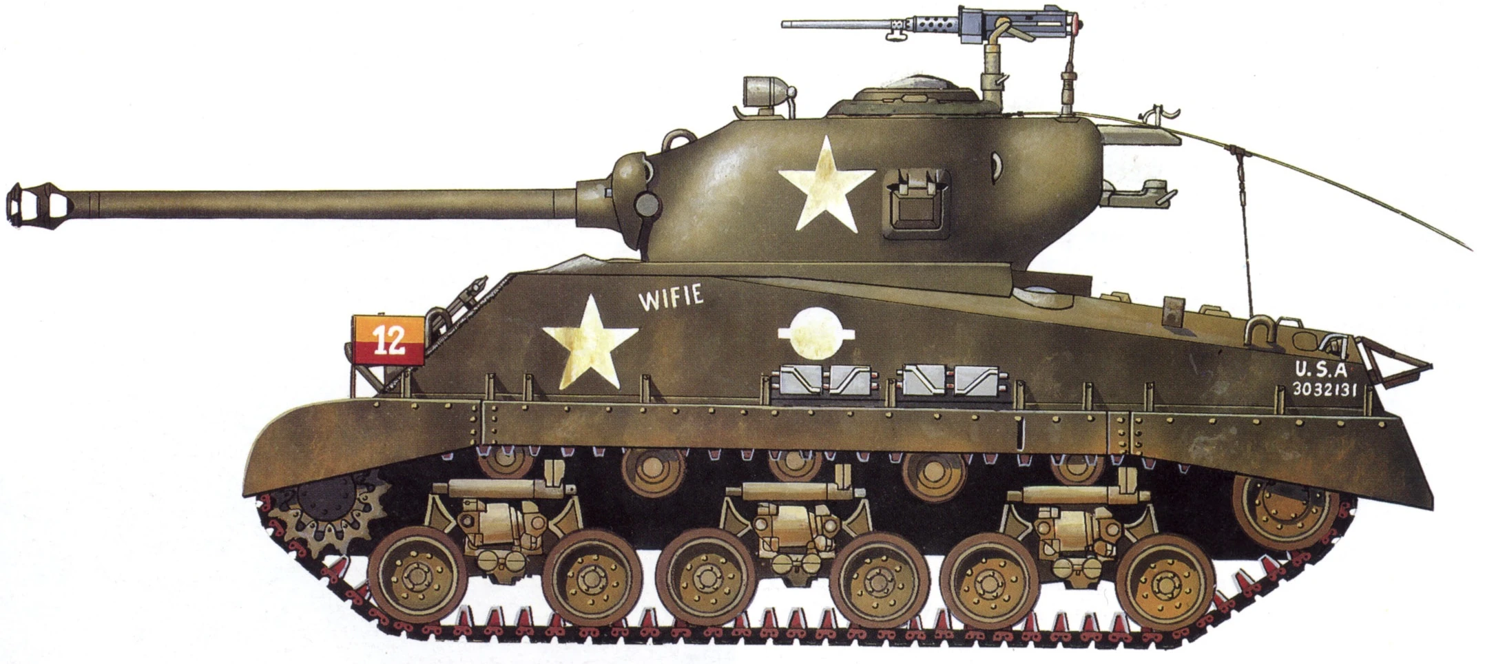 Sherman M4A3(76)W HVSS - Guerra Mundial 1914-1945