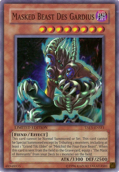 Masked Beast Des Gardius - Yu-Gi-Oh! - It's time to Duel!