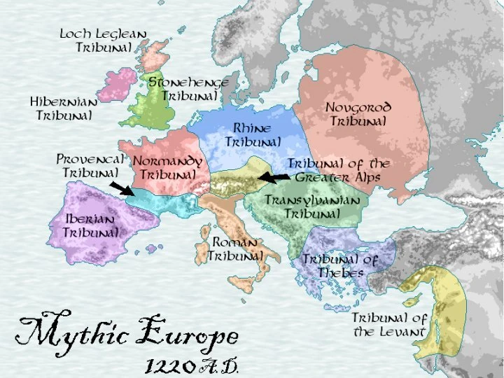Map of Mythic Europe - Ars Magica Wiki