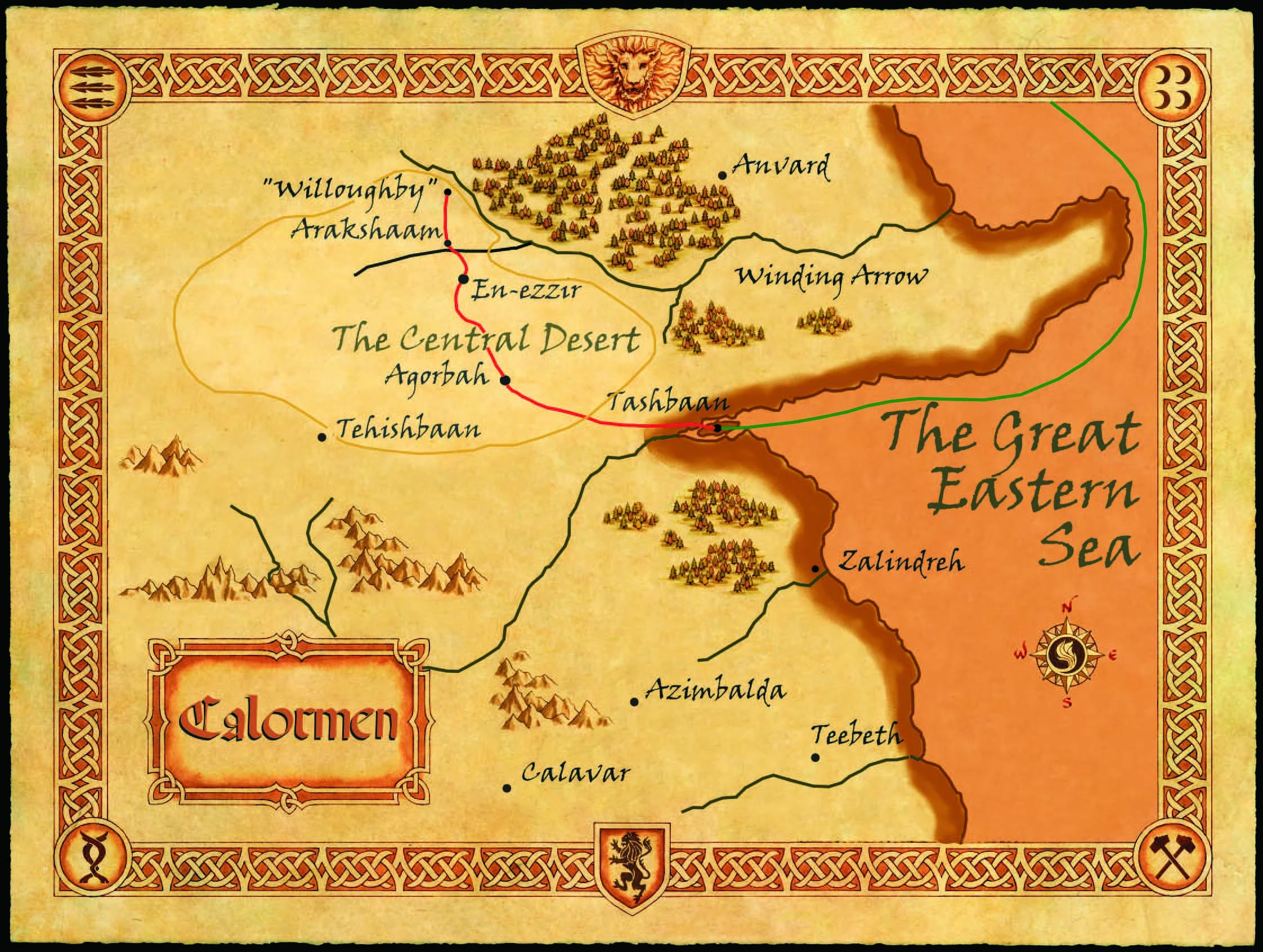 Le cronache di Narnia : La Mappa di Narnia e Calormen