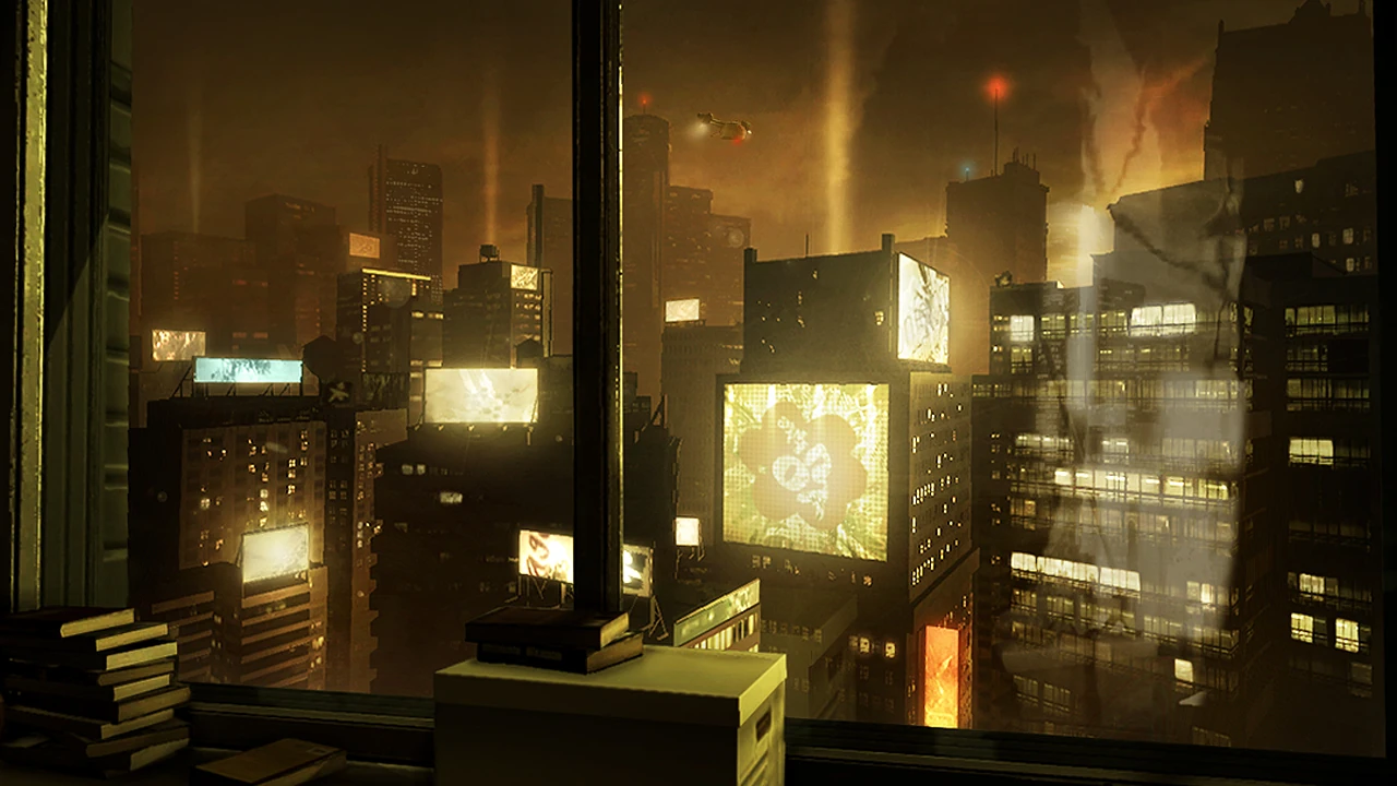 The Deus Ex augmented desktop theme, now in a convenient and working ...