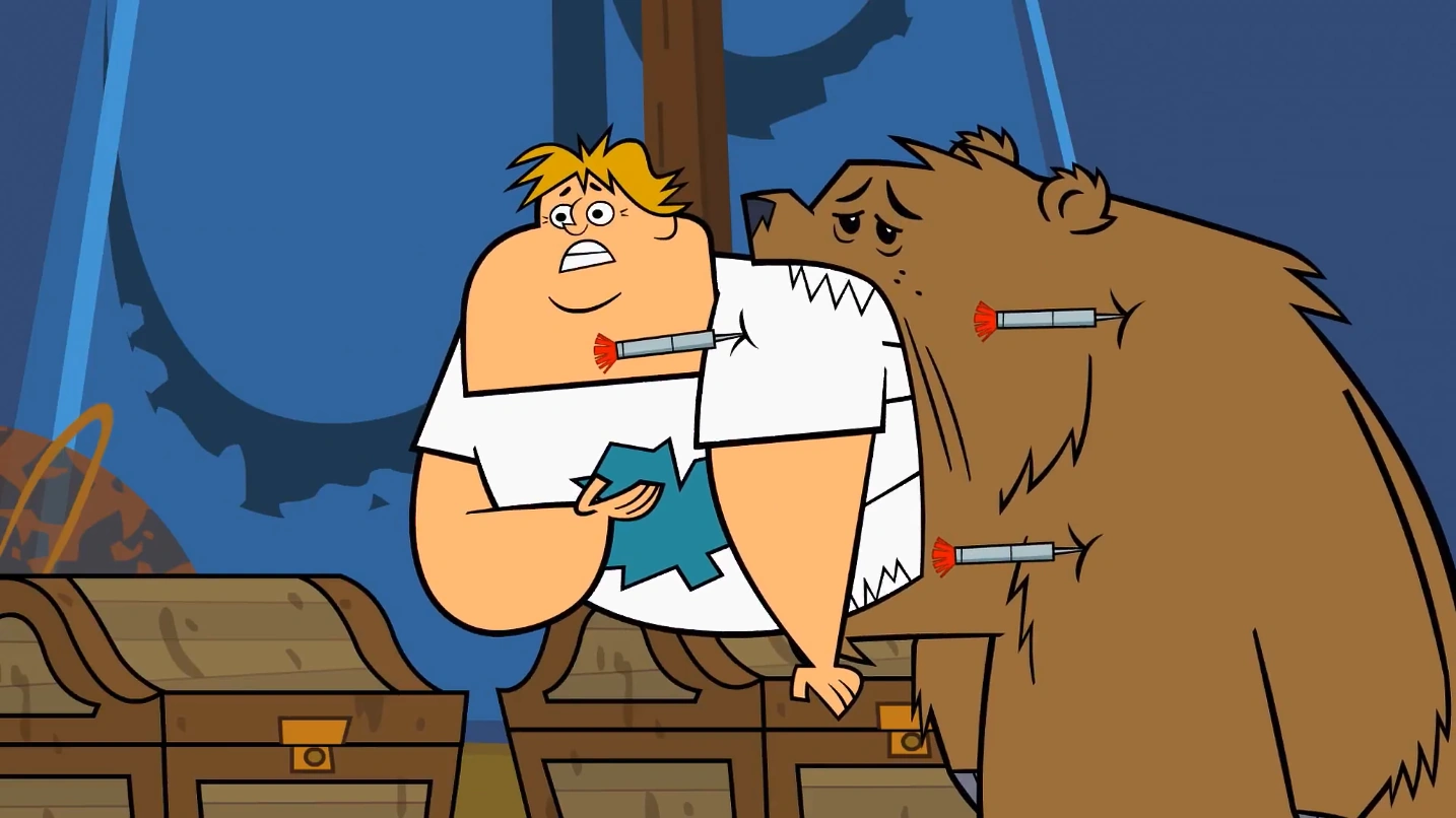 Total Drama Bear Laying Down