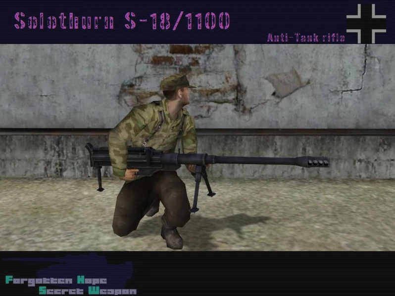 Solothurn S-18/1100 - Forgotten Hope Secret Weapon Wiki