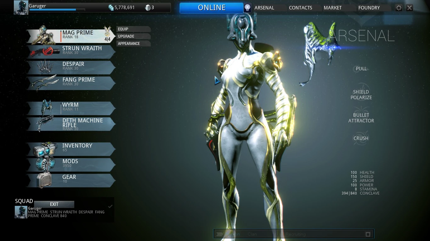 Mag Prime Warframe
